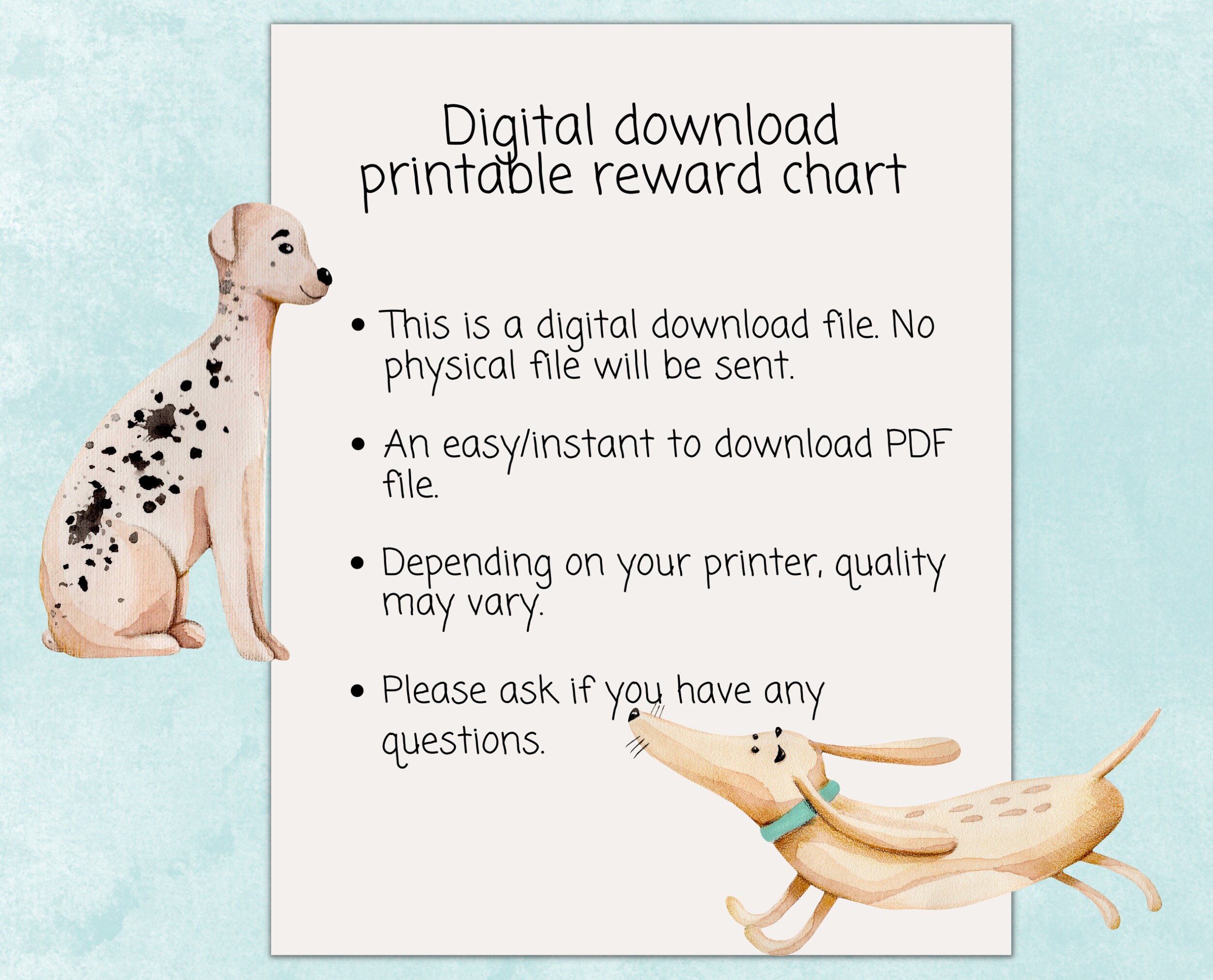 Puppy Dog Reward Chart for Kids, Behaviour Chart Printable, Chore Chart ...