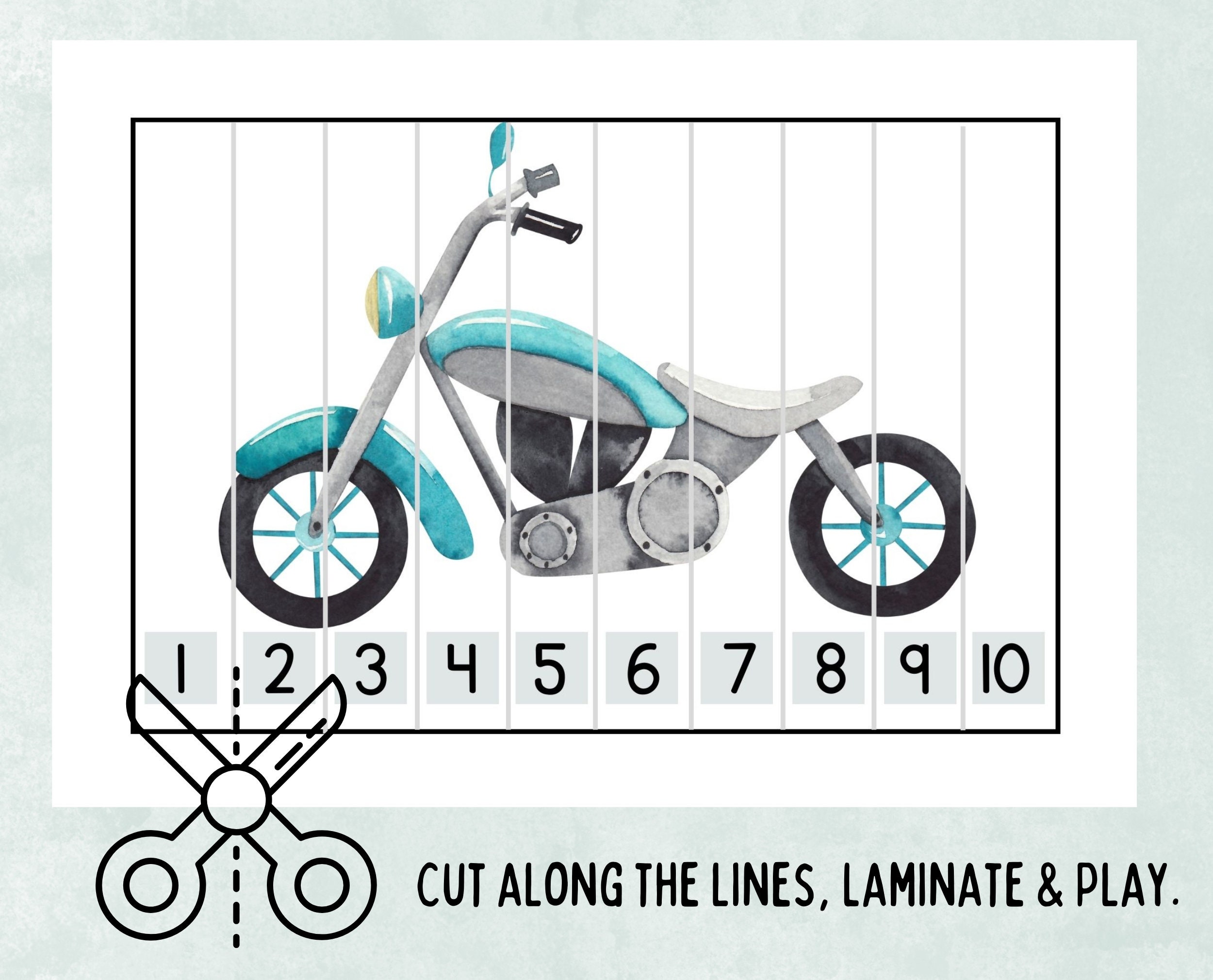 Number Sequencing Puzzles, Number Sequencing 1 to 10, Preschool ...
