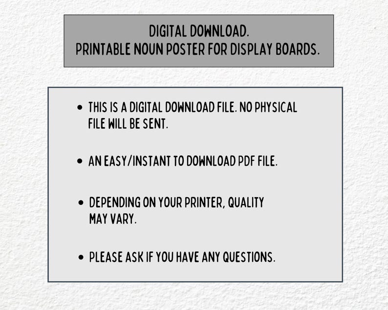 Common Noun Poster Printable, Classroom Noun Display, Bulletin Board ...