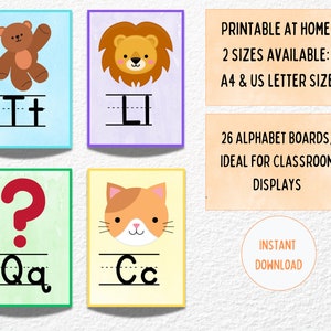 ABC Poster Pack: Rainbow Classroom Alphabet Display (digital Download ...