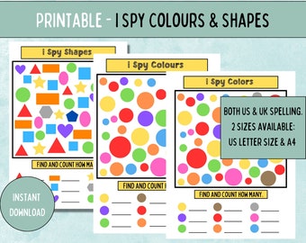 I Spy Construction Zone // I Spy Printable Game // Preschool - Etsy