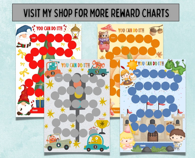 Sports Reward Chart, Printable Routine Sticker Chart, Kids Daily Chore ...