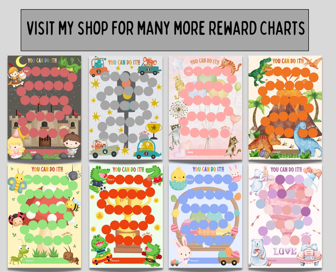 Printable Halloween Reward Chart, Daily Chore Chart, Halloween Sticker ...