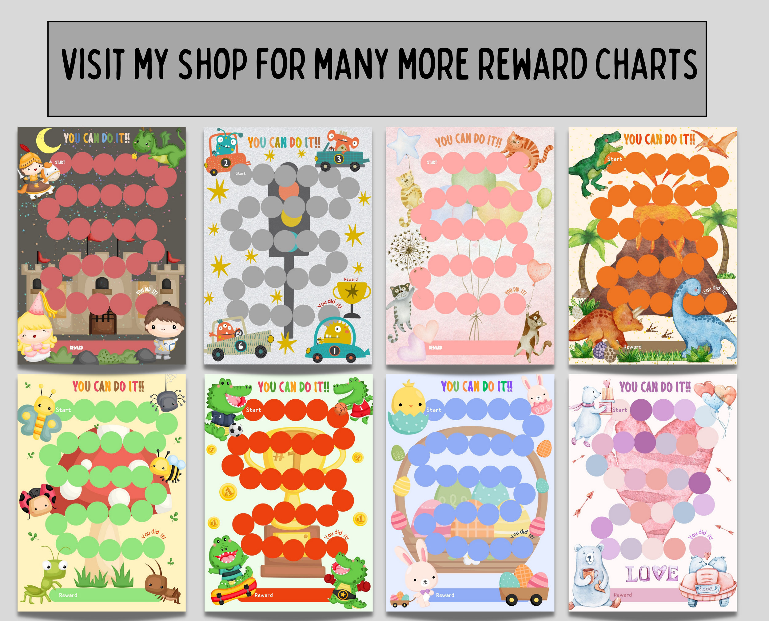 Printable Halloween Reward Chart, Daily Chore Chart, Halloween Sticker ...