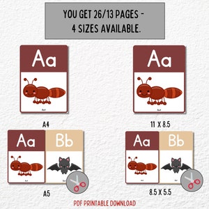 Animal ABC Poster Pack Printable,classroom Alphabet Display, Bulletin ...