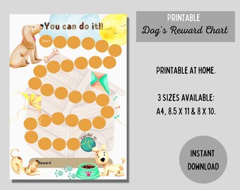Dog Sticker Chart - Etsy