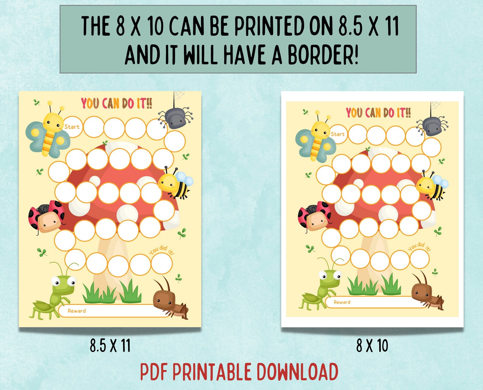 Printable Reward Chart, Toddler Sticker Chart, Daily Chore Chart ...