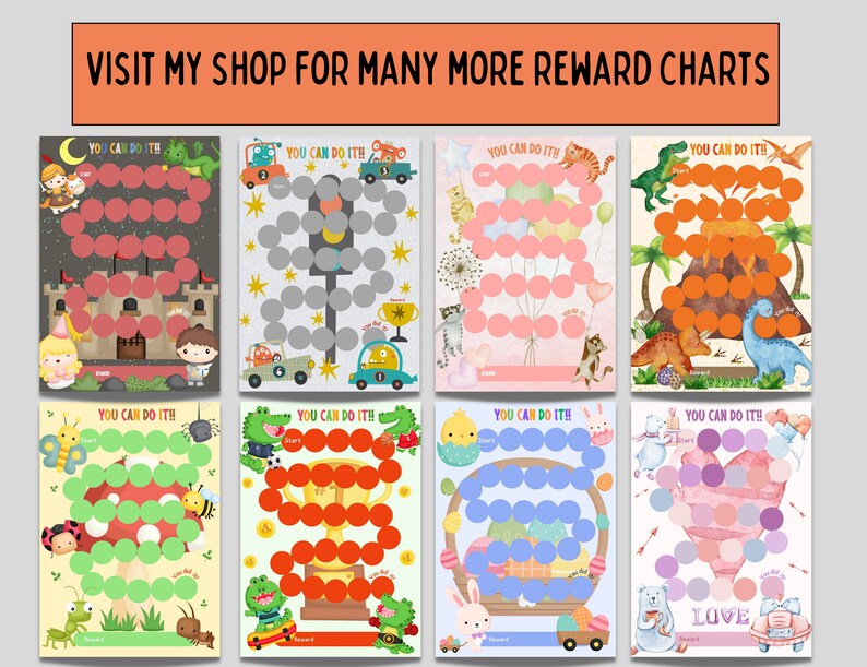 Halloween Reward Chart Printable: Kids Chore Chart (digital Download ...