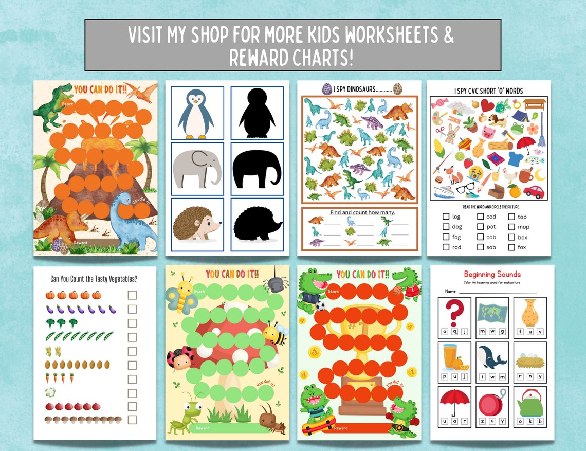 CVC Bingo Printable Game, CVC Worksheets, Learn to Read, Fun CVC ...