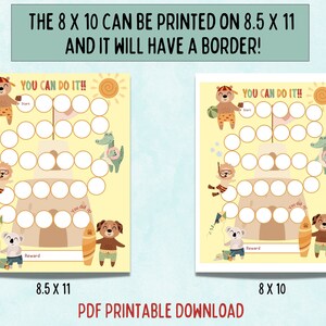 Summer Reward Chart for Kids Printable, Beach Sticker Chart Printable ...