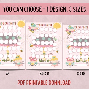 Fairy Reward Chart, Kids Chore Chart Digital Download, Behaviour ...