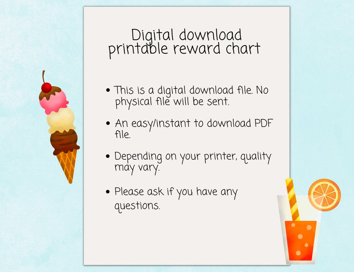 Beach Reward Chart, Summer Behavior Tracker, Potty Training, Girls ...