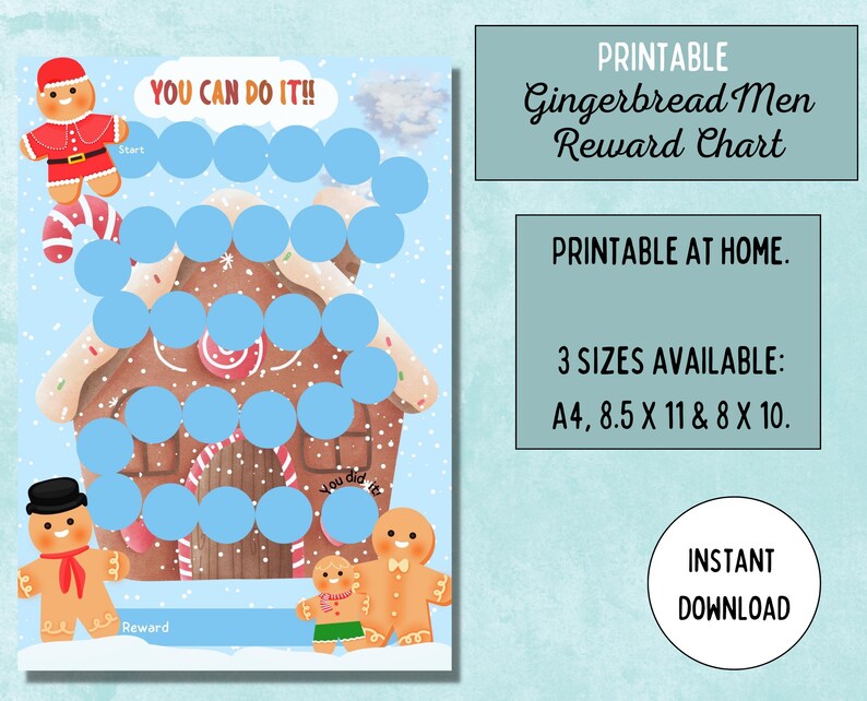 Printable Reward Chart, Sticker Chart for Kids, Daily Chore Chart ...