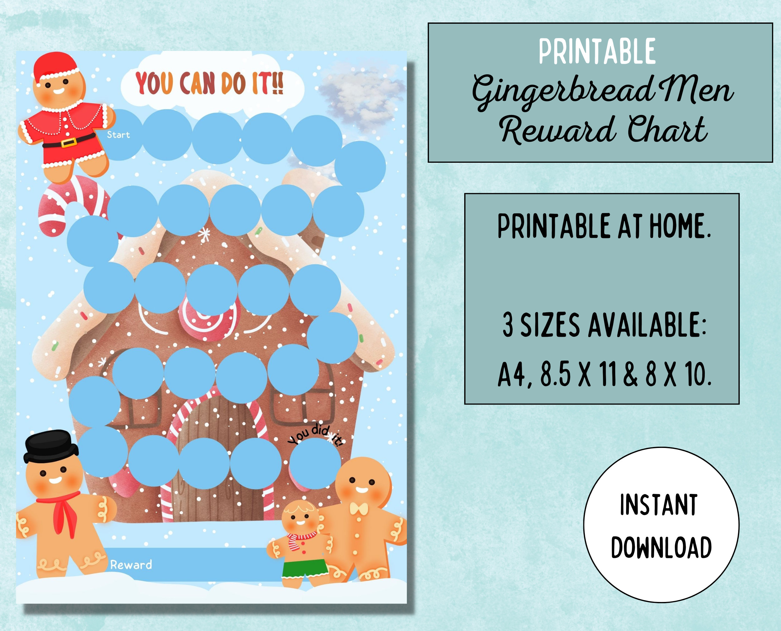 Printable Reward Chart, Sticker Chart for Kids, Daily Chore Chart ...