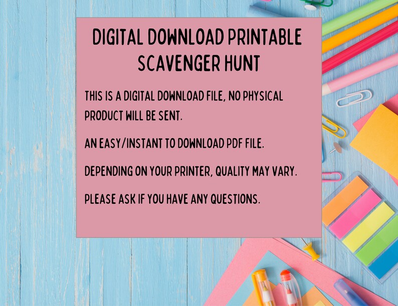 Printable CVC Scavenger Hunt: Kids Reading Game (digital Download) - Etsy