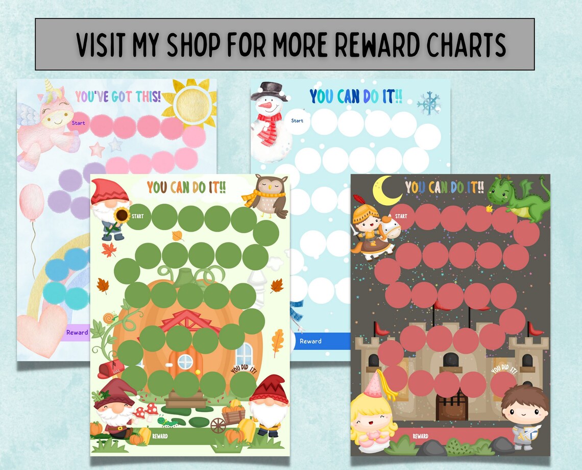 Sports Reward Chart, Printable Routine Sticker Chart, Kids Daily Chore ...