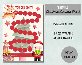 Christmas Sticker Chart - Etsy