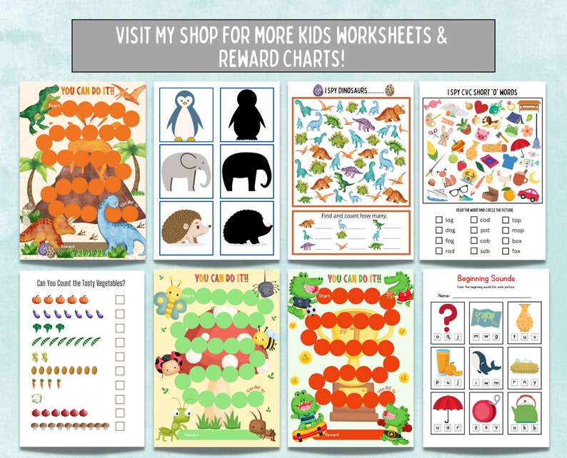 Printable Easter Reward Chart, Easter Kids Behaviour Chart, Instant ...