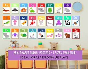 ABC Classroom Display Cards - Etsy