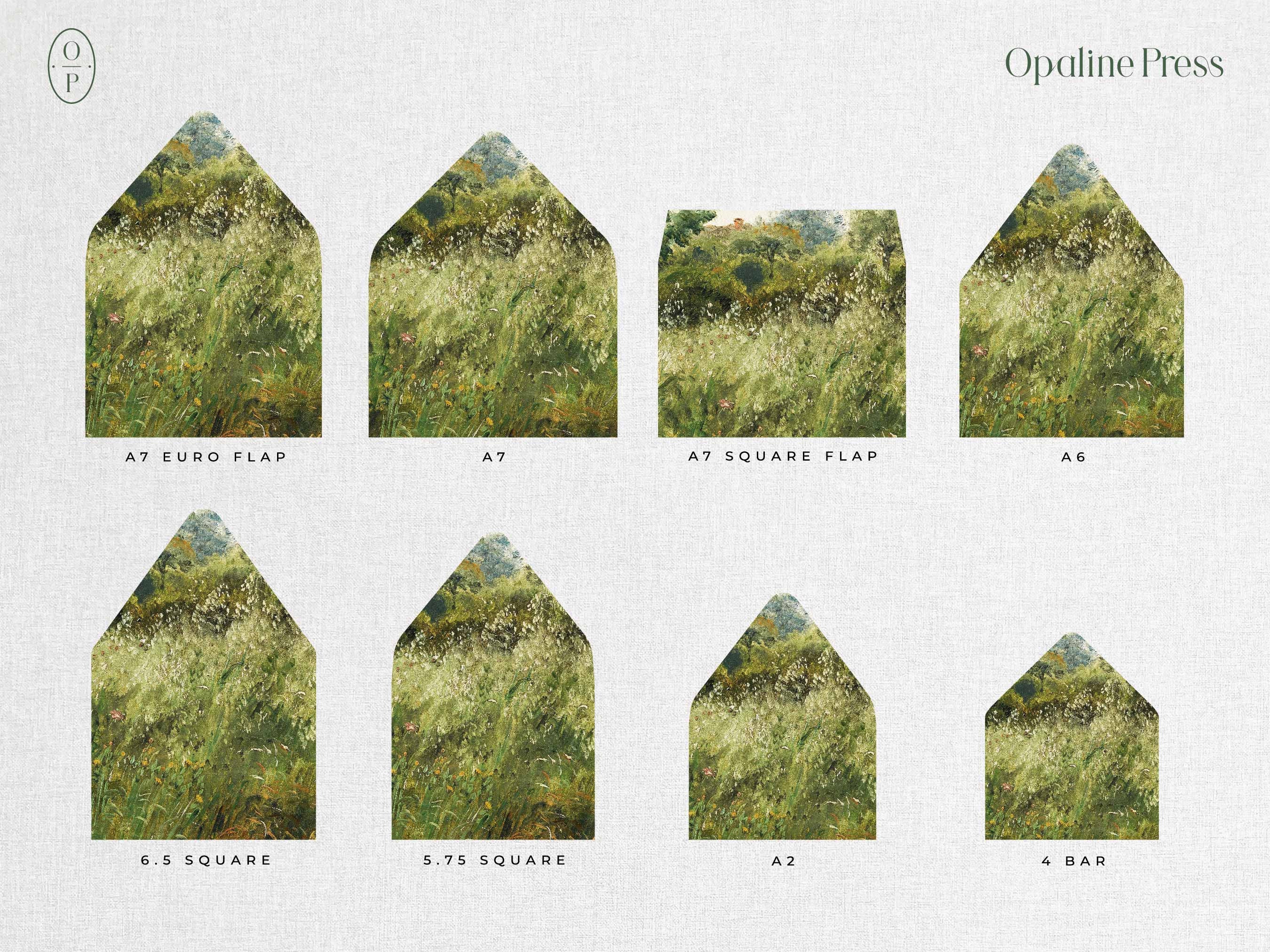 Field of Oats Envelope Liner | Printable Invitation Envelope Liner ...