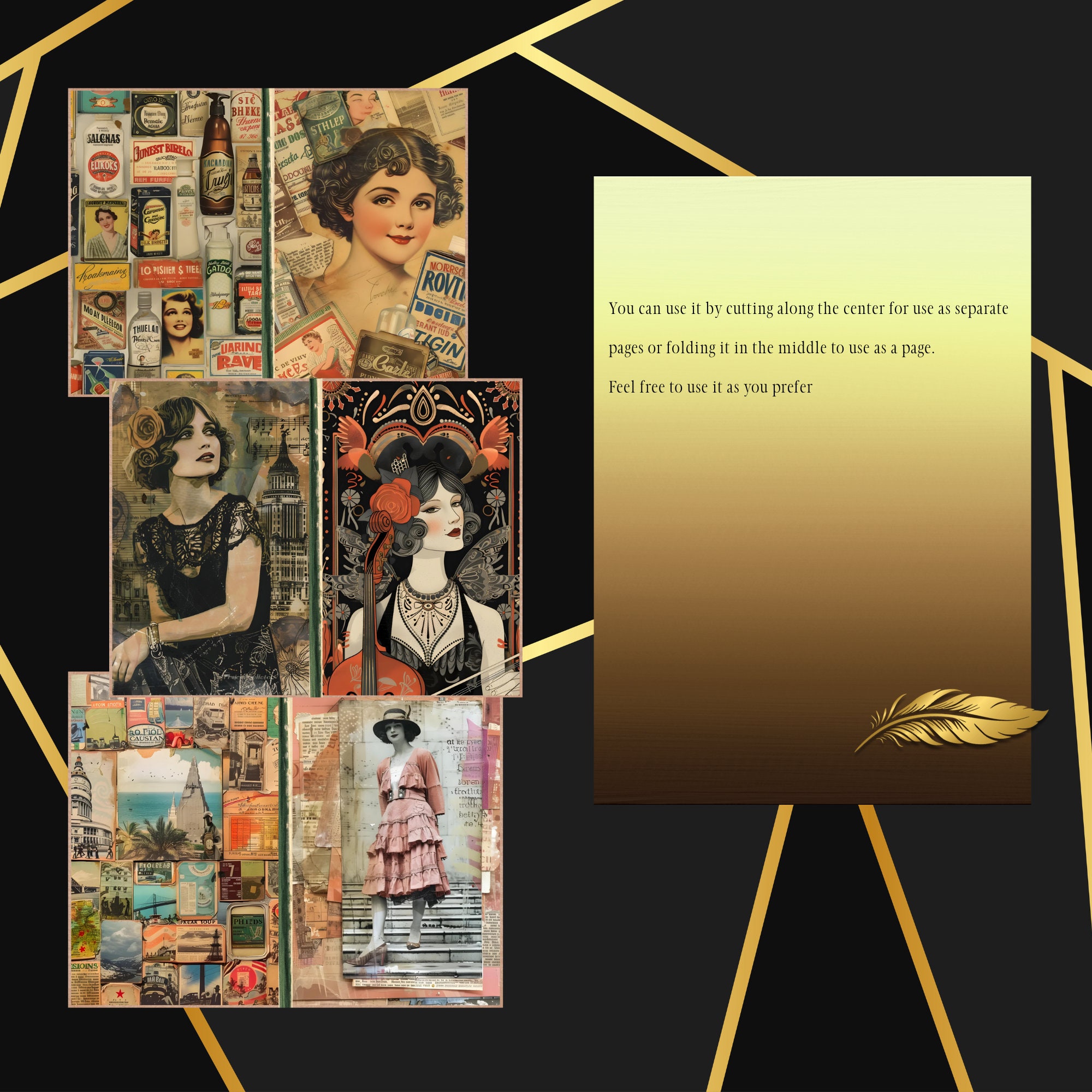 Vintage Glam: Roaring Twenties 1920's Junk Journals & Ephemera, With ...