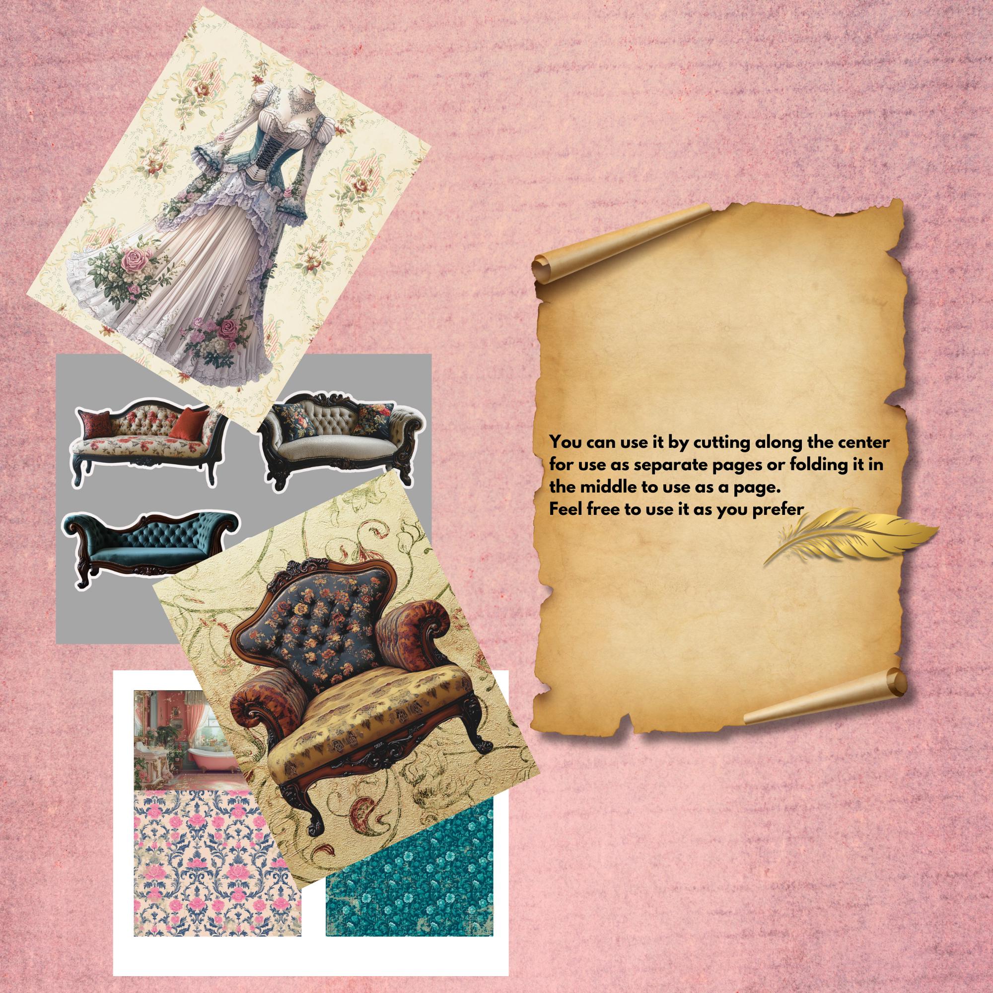 Victorian Ephemera: Printable Collage Sheets for Junk Journals (digital ...