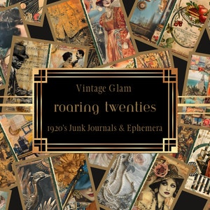 Vintage Glam: Roaring Twenties 1920's Junk Journals & Ephemera, With ...
