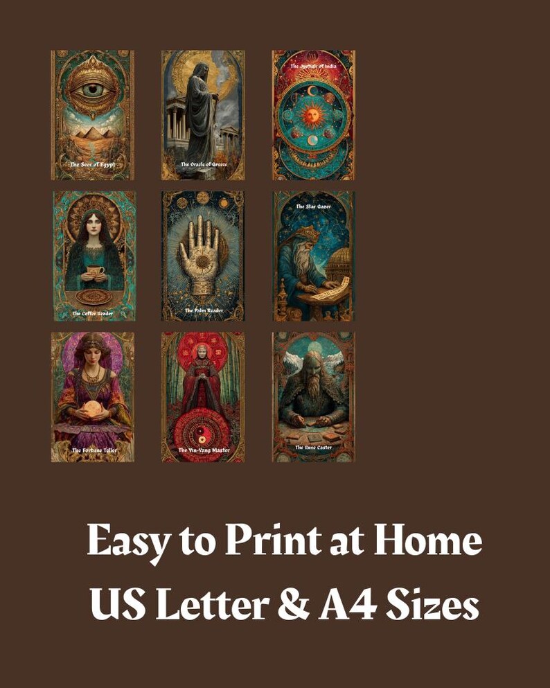 Printable Fortune Teller Junk Journal Kit: Divination Ephemera ...