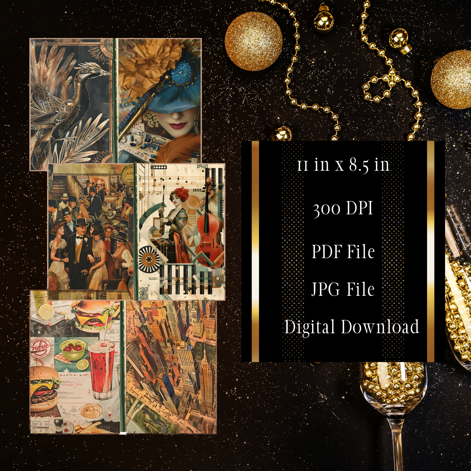 Vintage Glam: Roaring Twenties 1920's Junk Journals & Ephemera, With ...