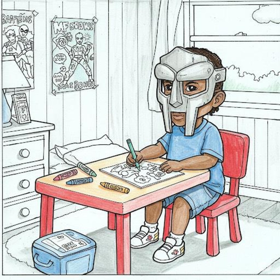 MF DOOM 'lil DOOM Coloring Book - Etsy