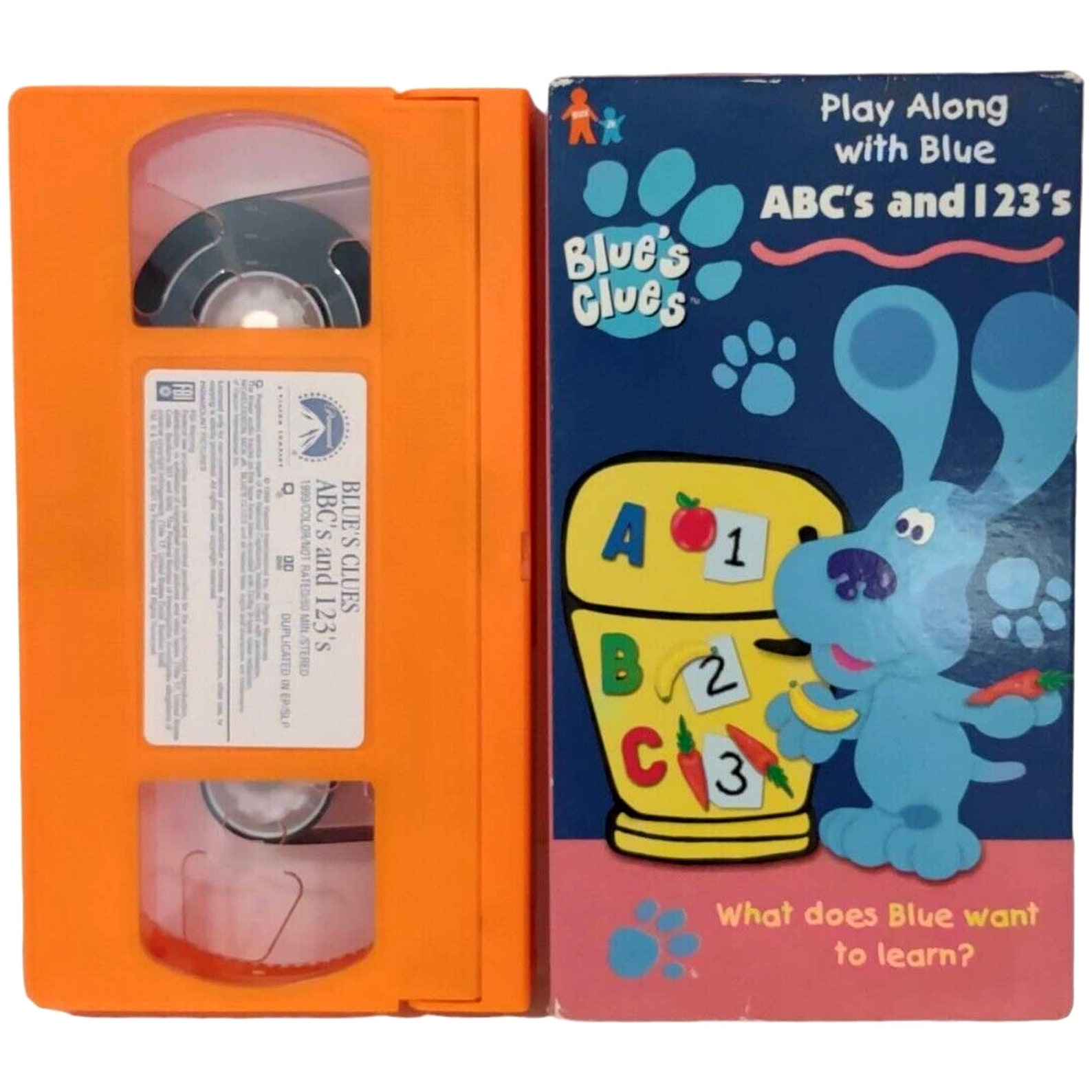 Nick Jr Blues Clues Abc’s & 123’s Vhs Video Tape Vntg Kids ...