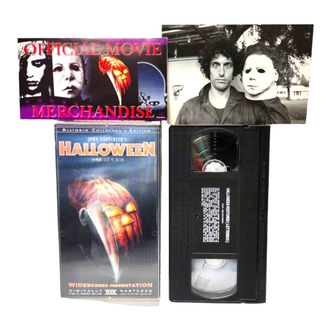 Halloween VHS Tape Horror Movie With Postcard Vintage 1978 Restored ...