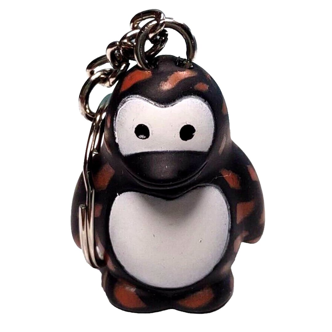 Star Awards Brown Penguin Wht Heart Keychain Animal Toy Craft Accent ...