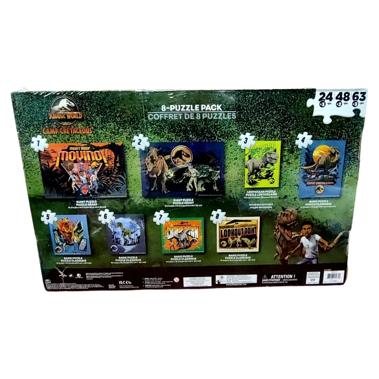 Jurassic World Camp Cretaceous 8-puzzle Pack Must Keep Moving - Etsy
