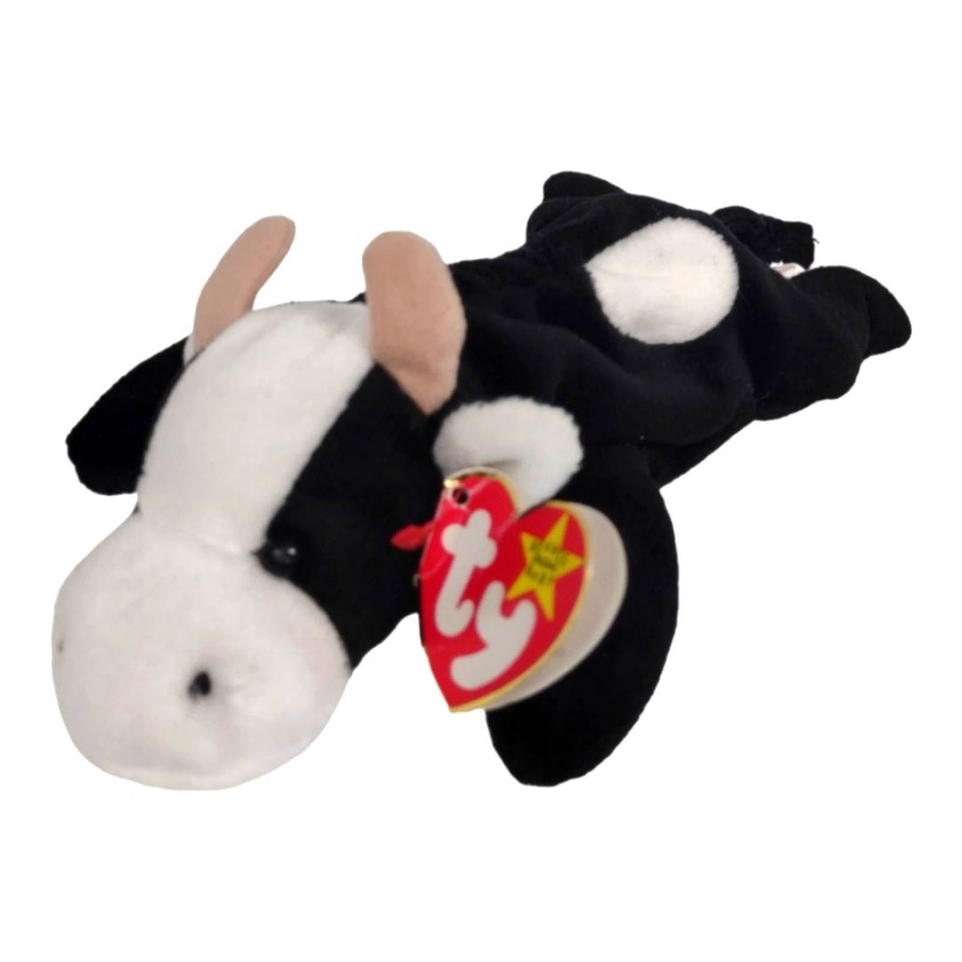 Vintage Ty Daisy the Dairy Cow Laying Down #4006 Beanie Babies 1994 - Etsy