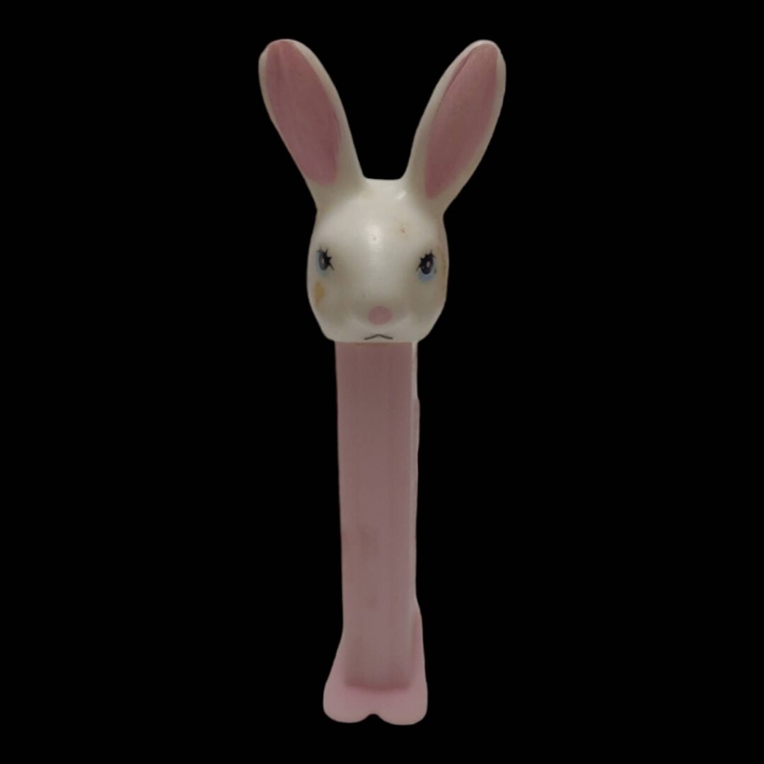Vintage Easter Bunny Rabbit Pez Dispenser Pink Stem With Feet ...