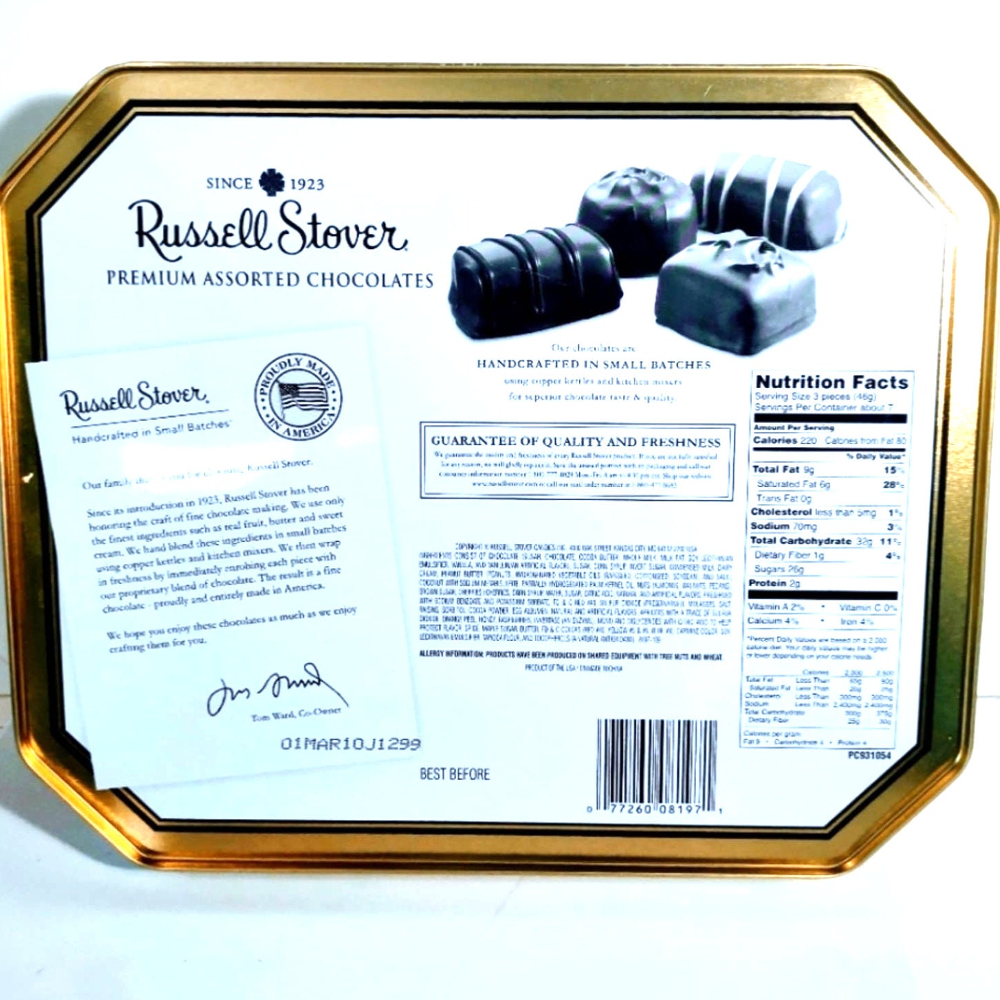 Vintage Russell Stover Assorted Chocolates Tin Can - Etsy