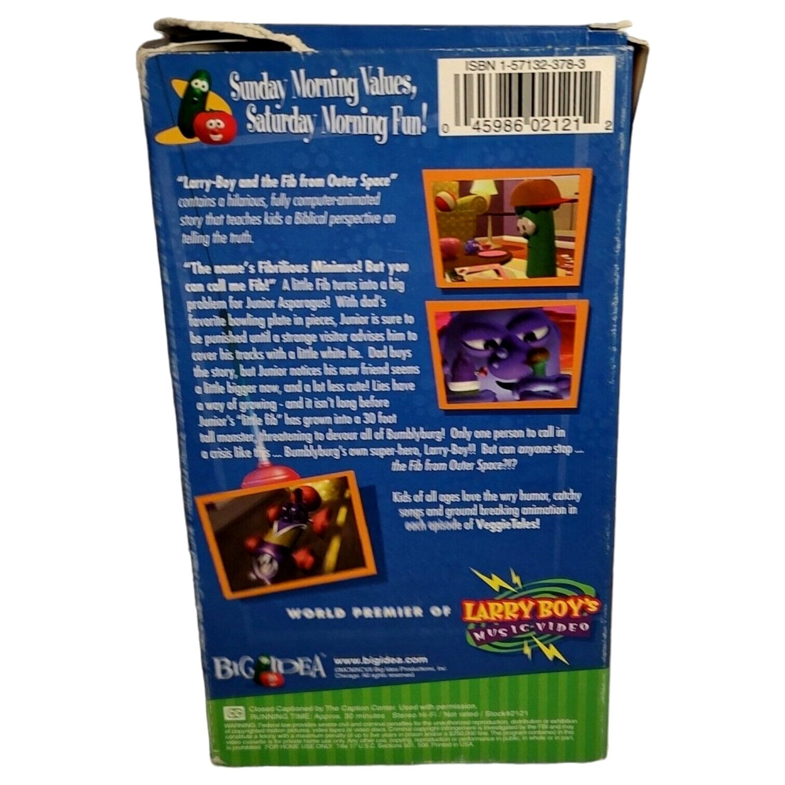 Veggietales Larryboy And The Fib From Outer Space Dvd Media | New