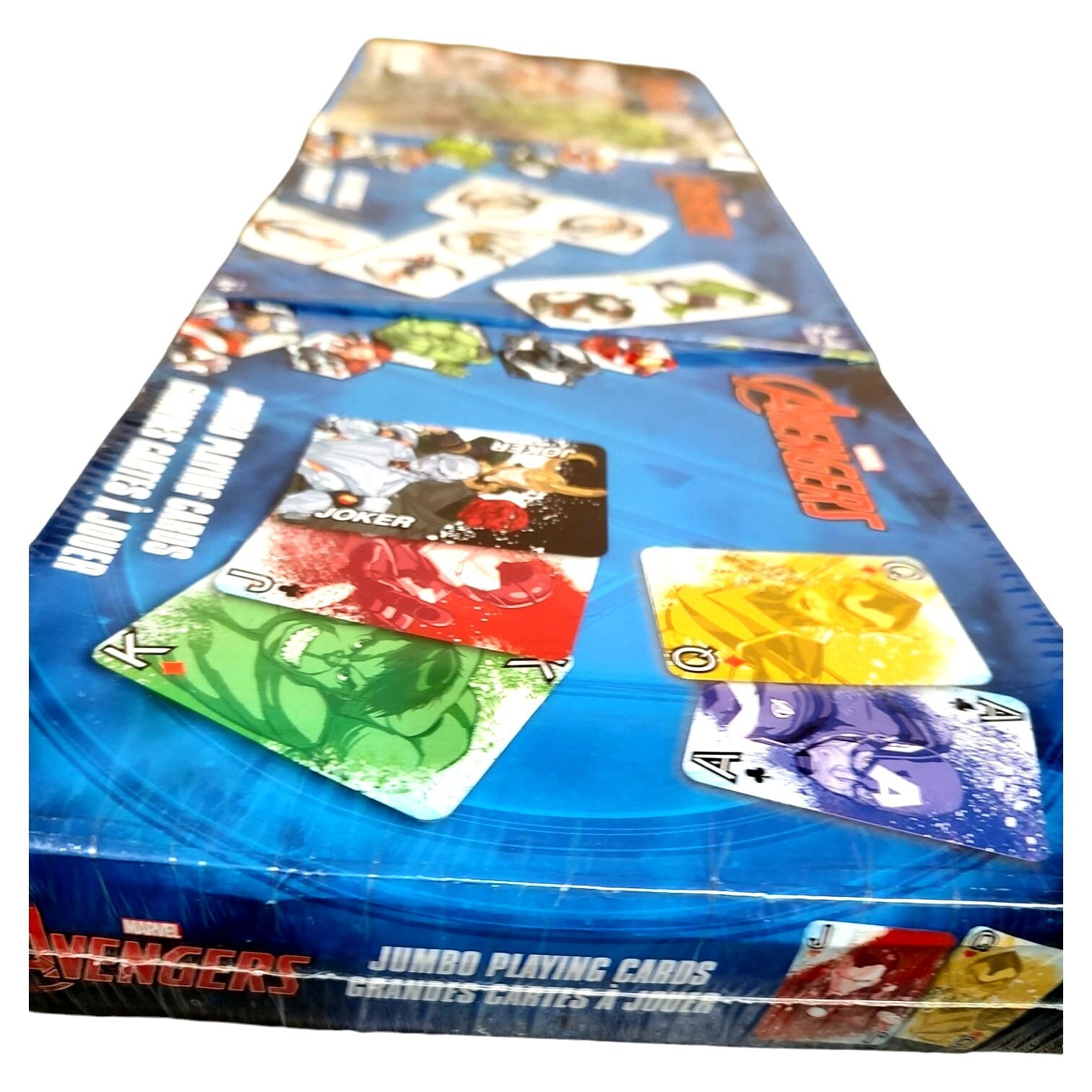 Marvel Avengers Jumbo Playing Cards Dominoes & Puzzle Set Kids ...
