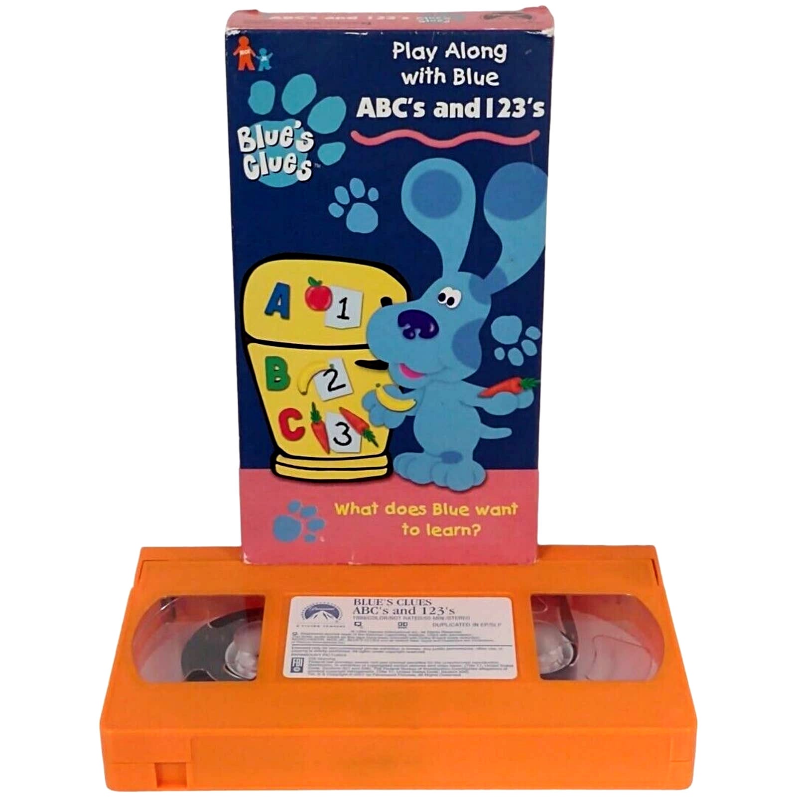 Nick Jr Blues Clues Abcs 123s Vhs Video Tape Vtg Nickelodeon Letters Porn Sex Picture