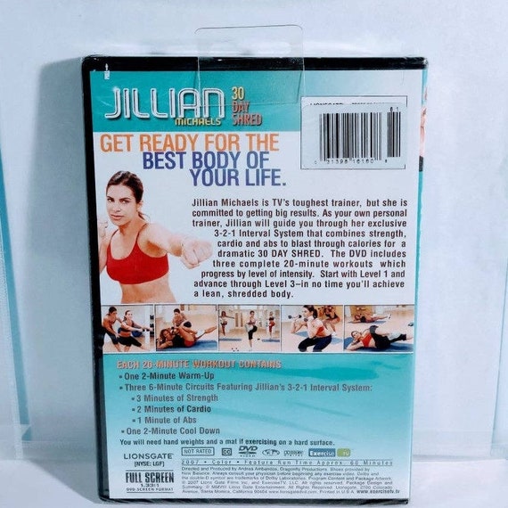 Jillian Michaels 30 Day Shred Dvd