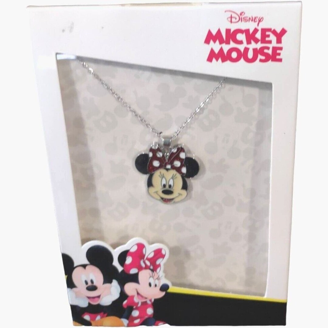 Disney Minnie Mouse Necklace Enamel Pendant or Craft Charm Accent - Etsy