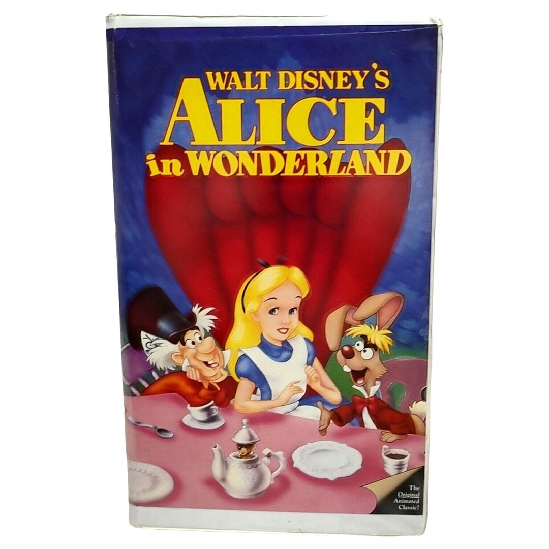 Vintage Vhs 1986 Walt Disney's Alice in Wonderland the Original Animated Classic Electronic ...