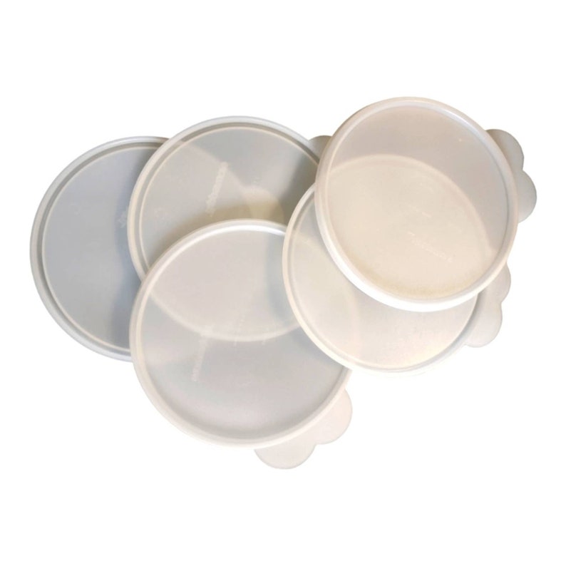 Vintage Tupperware Lid Replacement Bundle of Five - Etsy