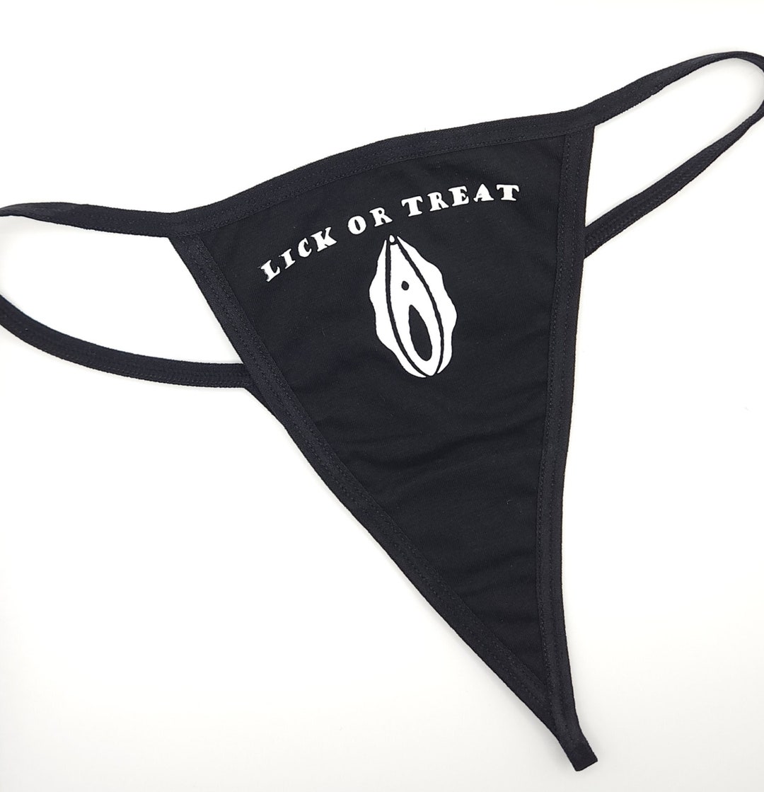 Funny G-string Underwear - Naughty and Sexy With the Words "lick or ...