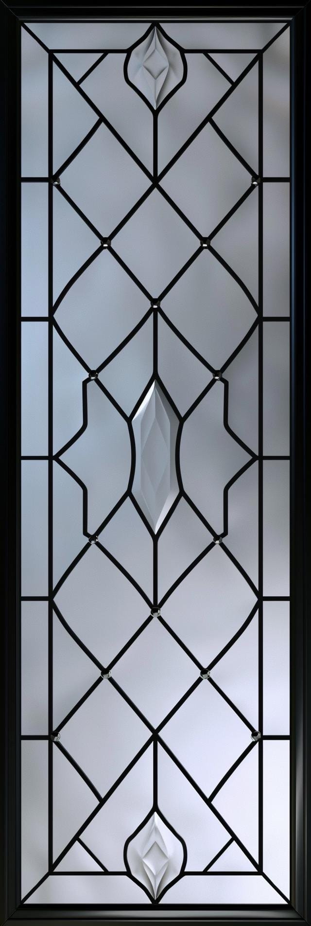 Custom Diamond Grid Window Privacy Film – Stained Glass Cling, Vintage ...