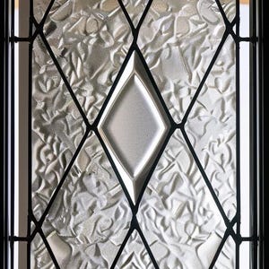 Window Privacy Film Diamond Grid – Textured Stained Glass Cling, Real ...