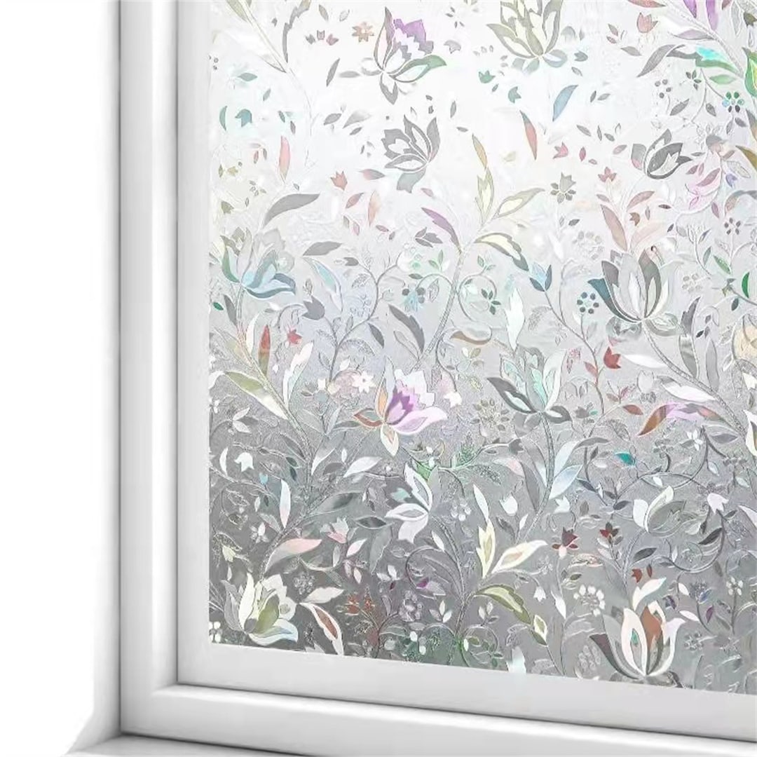 Window Film, Decorative Window Privacy Film, 3D Stained Glass Window ...