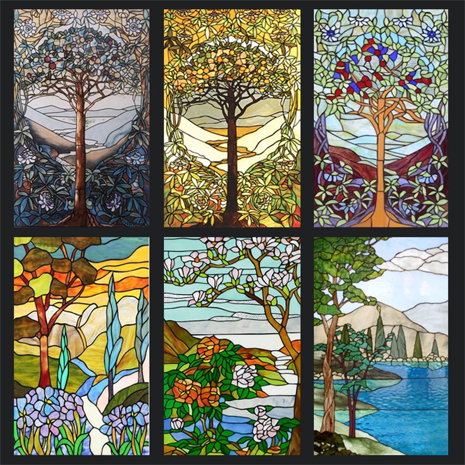 Window Film Stained Glass Films Frosted Static Cling - Etsy