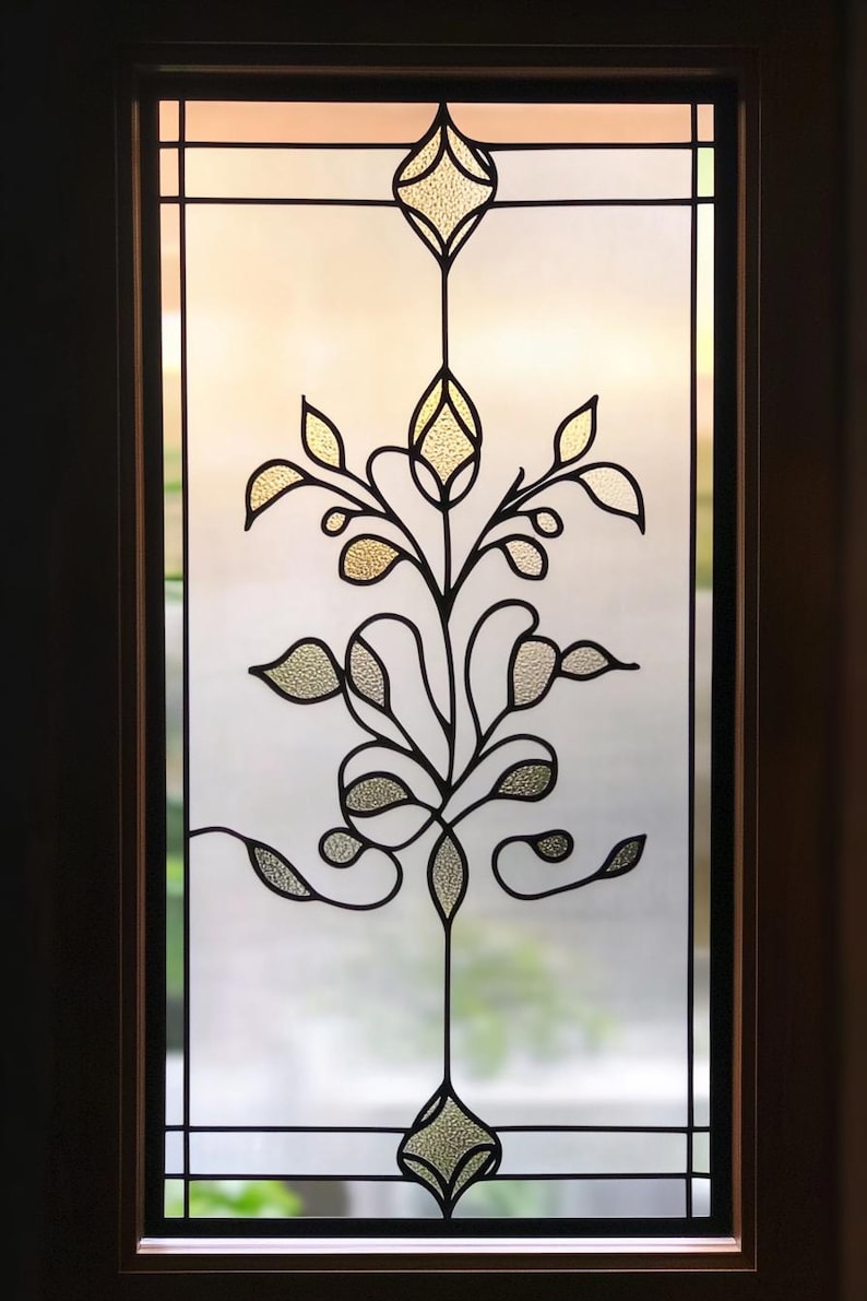 Custom Frosted Glass Window Film - Elegant Decorative Patterns for ...